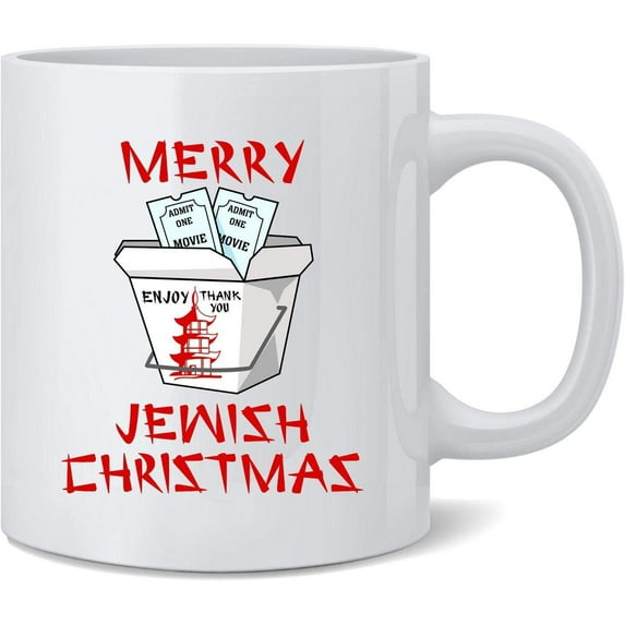 Merry Jewish Christmas Funny Hanukkah Ceramic Coffee Mug Tea Cup Fun ...