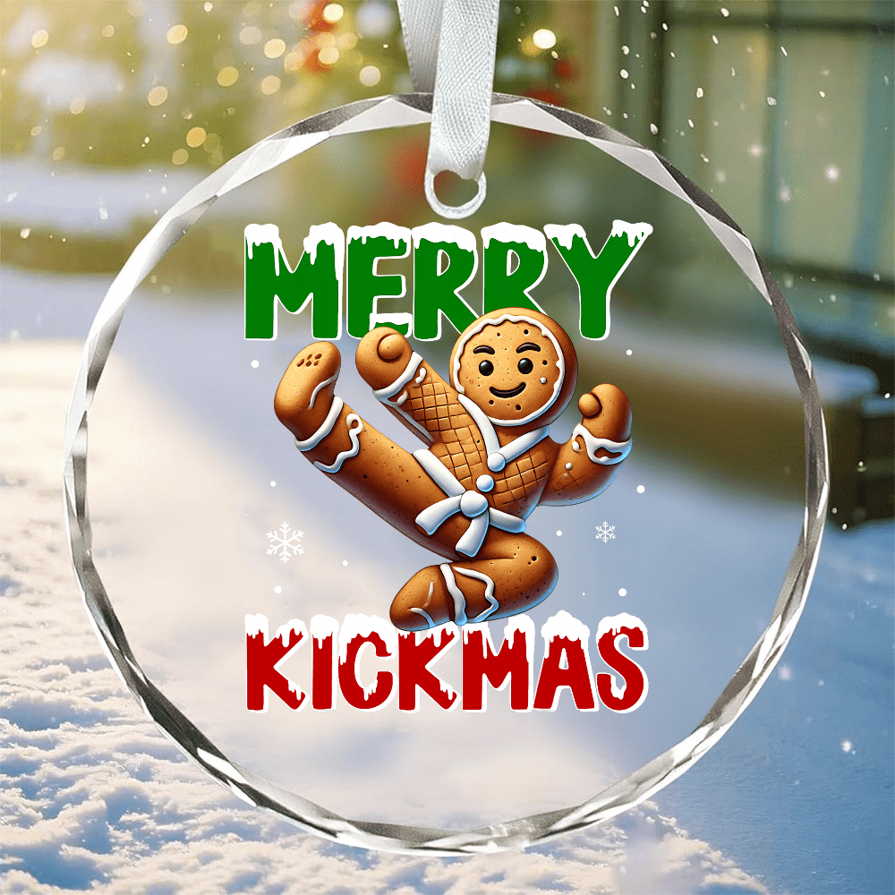 Merry Kickmas Taekwondo Karate Gingerbread Man Martial Arts Ornament ...