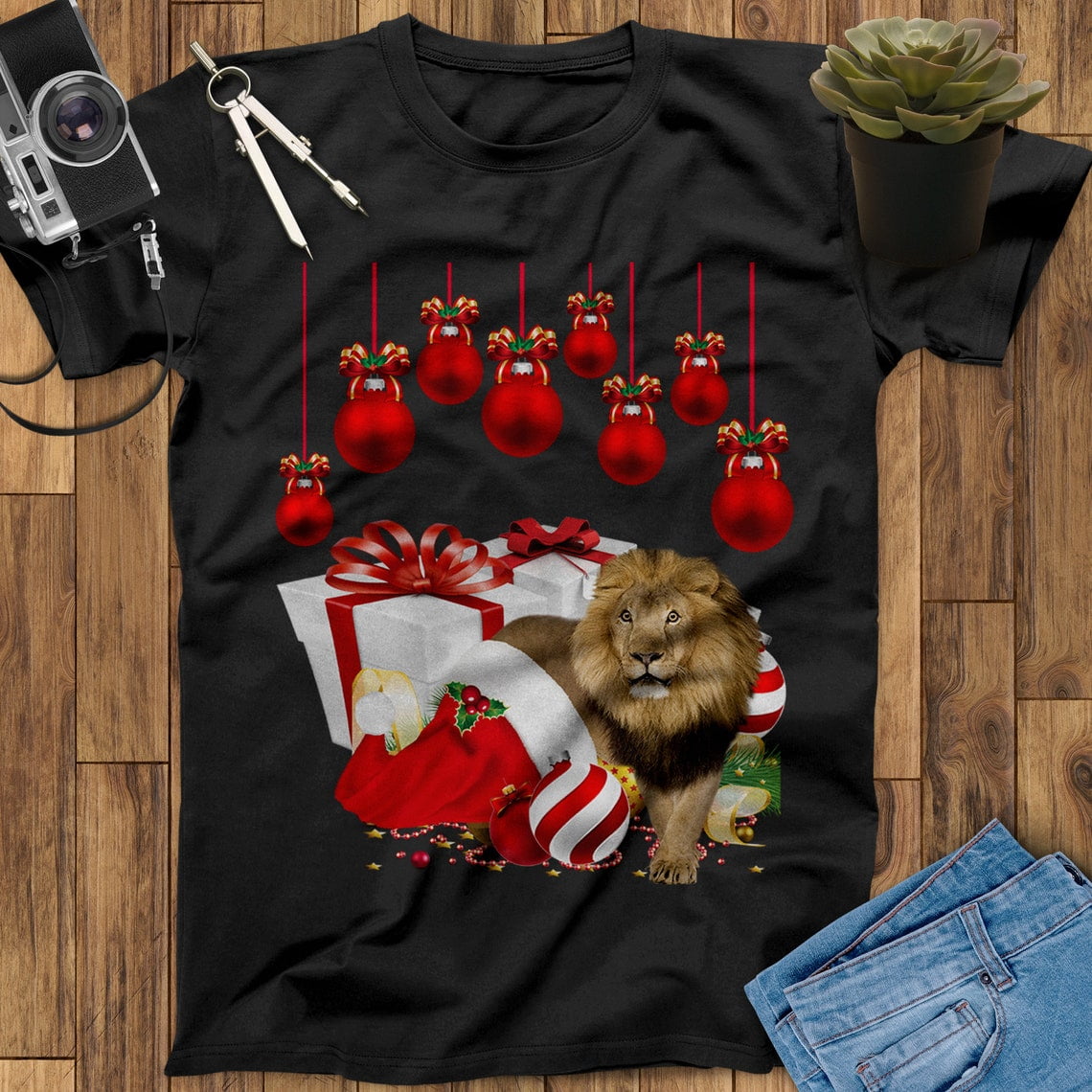 Merry Lion Shirt, Lion Clothing, Lion Art, Lion Gift, Lion Quote ...