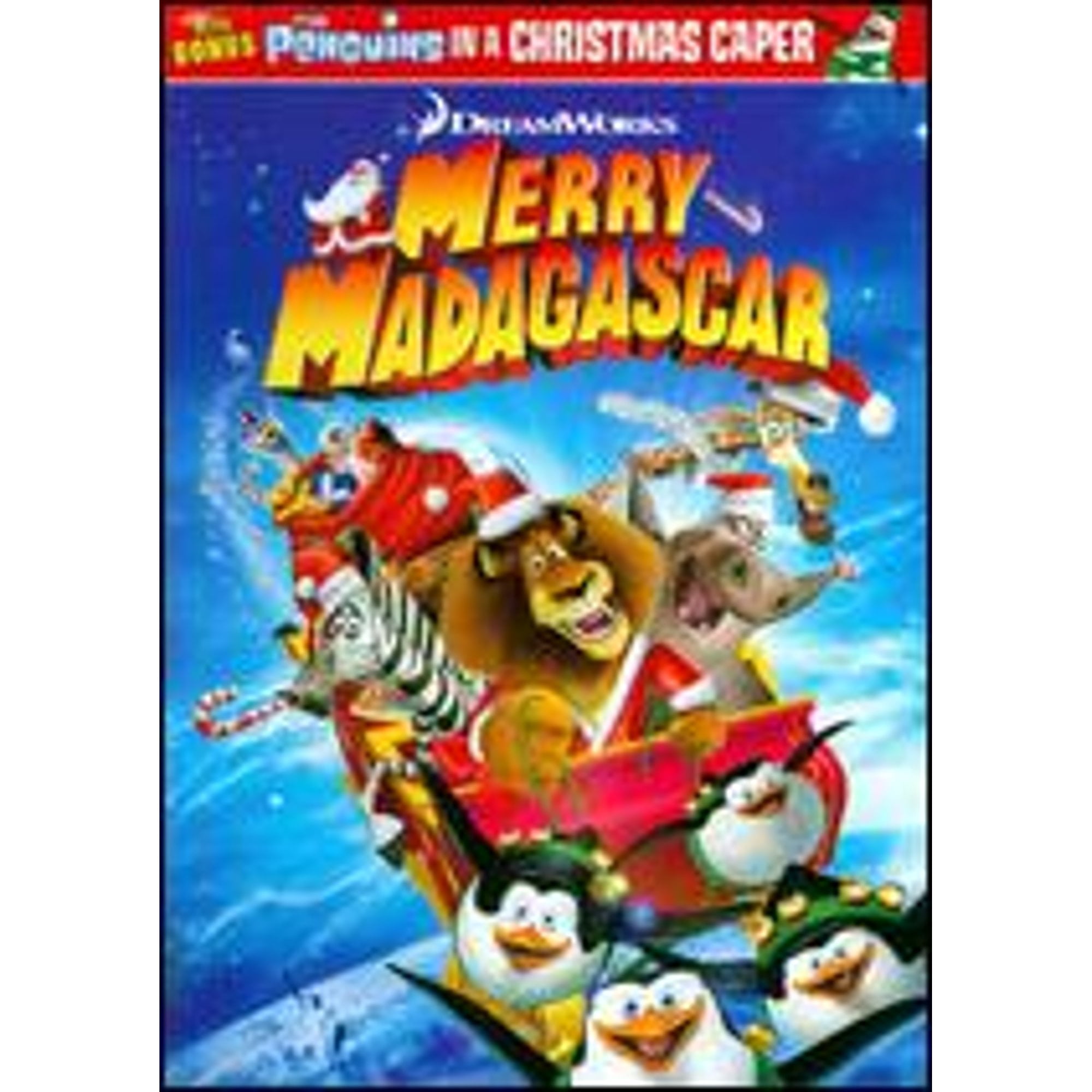 Pre-Owned Merry Madagascar (DVD 0097368946149) directed by David Soren ...