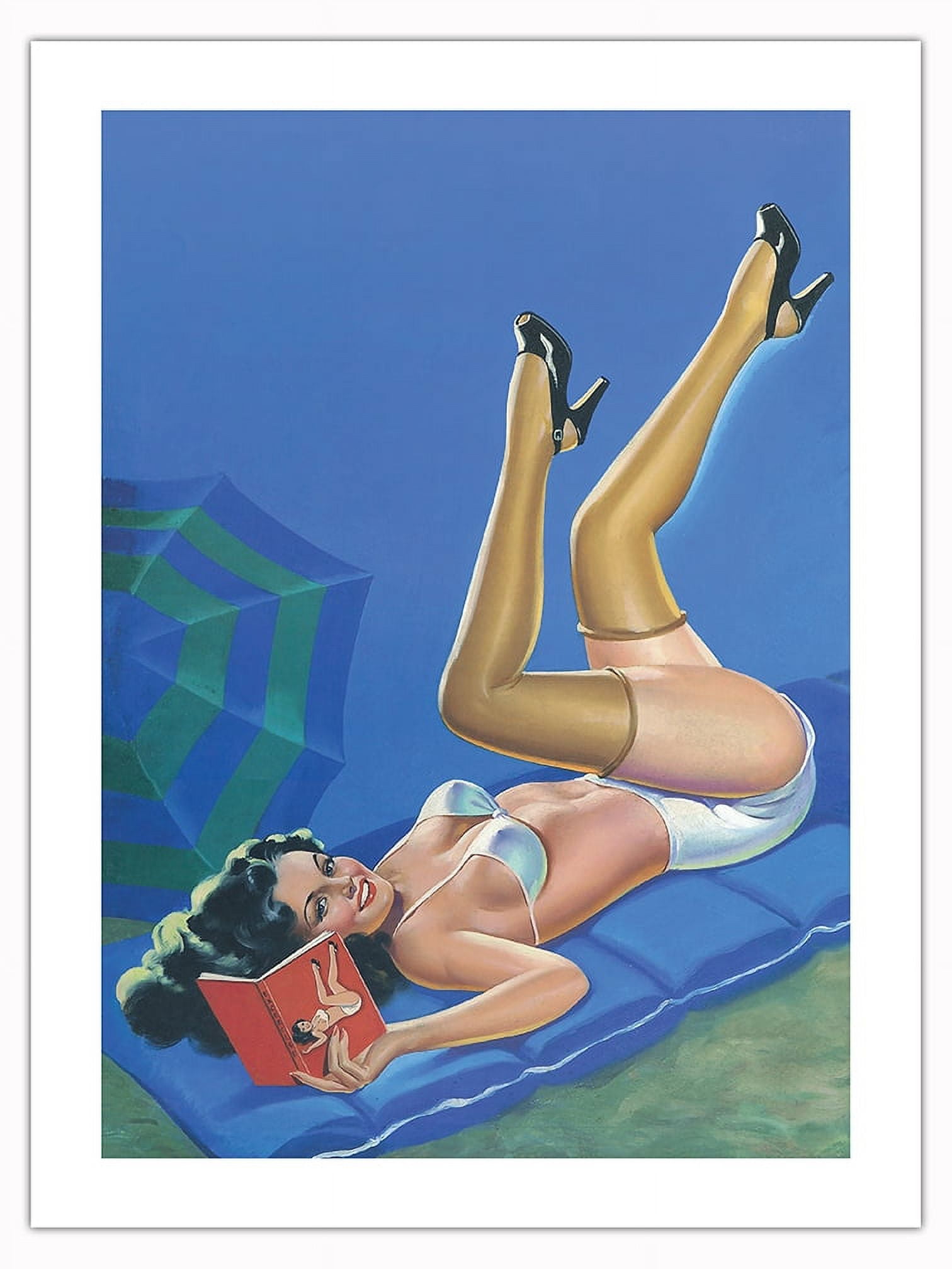 Merry Mirthful Maidens - Wink Magazine Cover March 1946 - Vintage Pin Up Girl Print by Peter ...