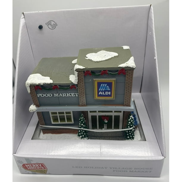 Merry Moments Led Lighted Christmas Holiday House ALDI Food Market New ...