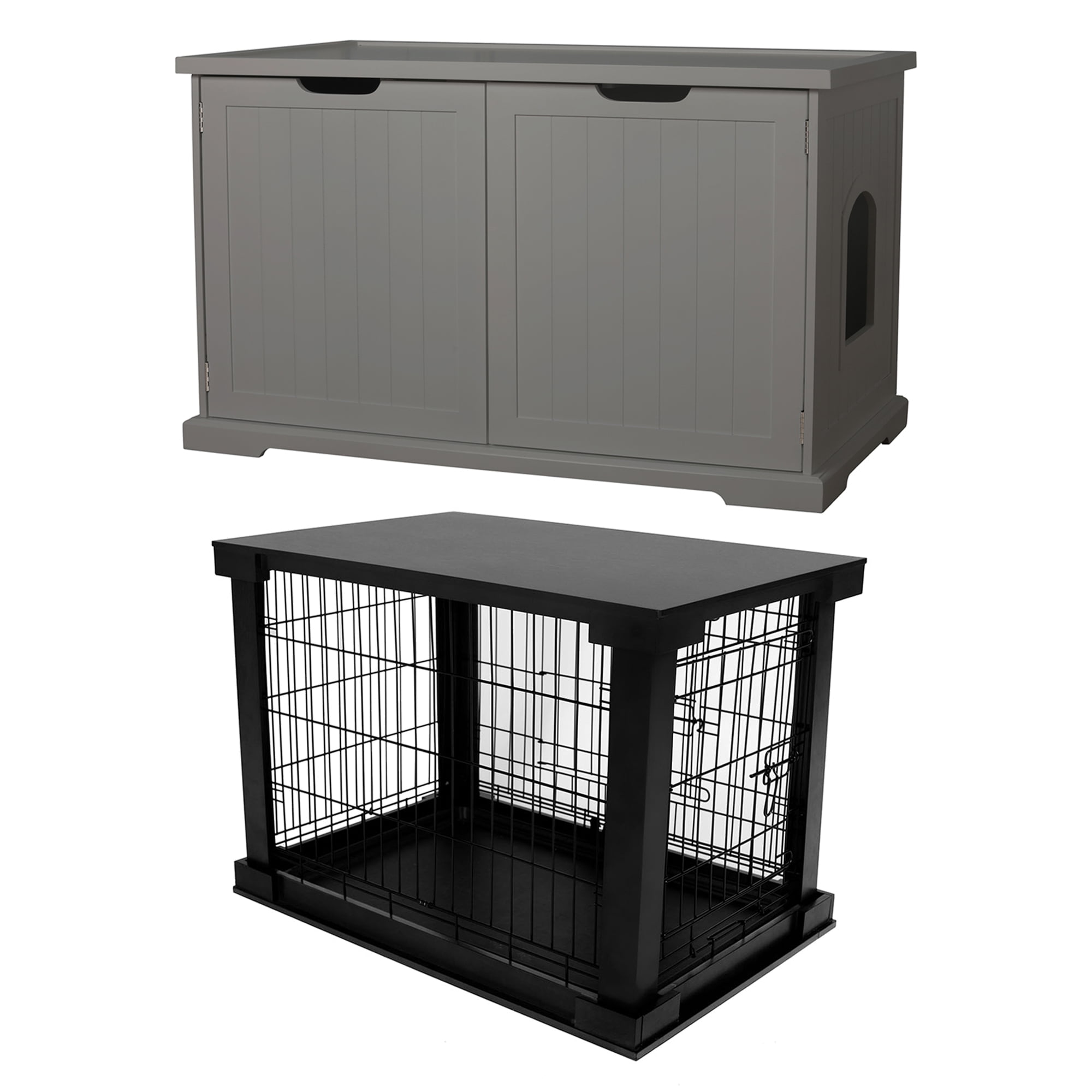 Merry PTH1031722510 Pet Cat Washroom Bench with Removable Partition ...