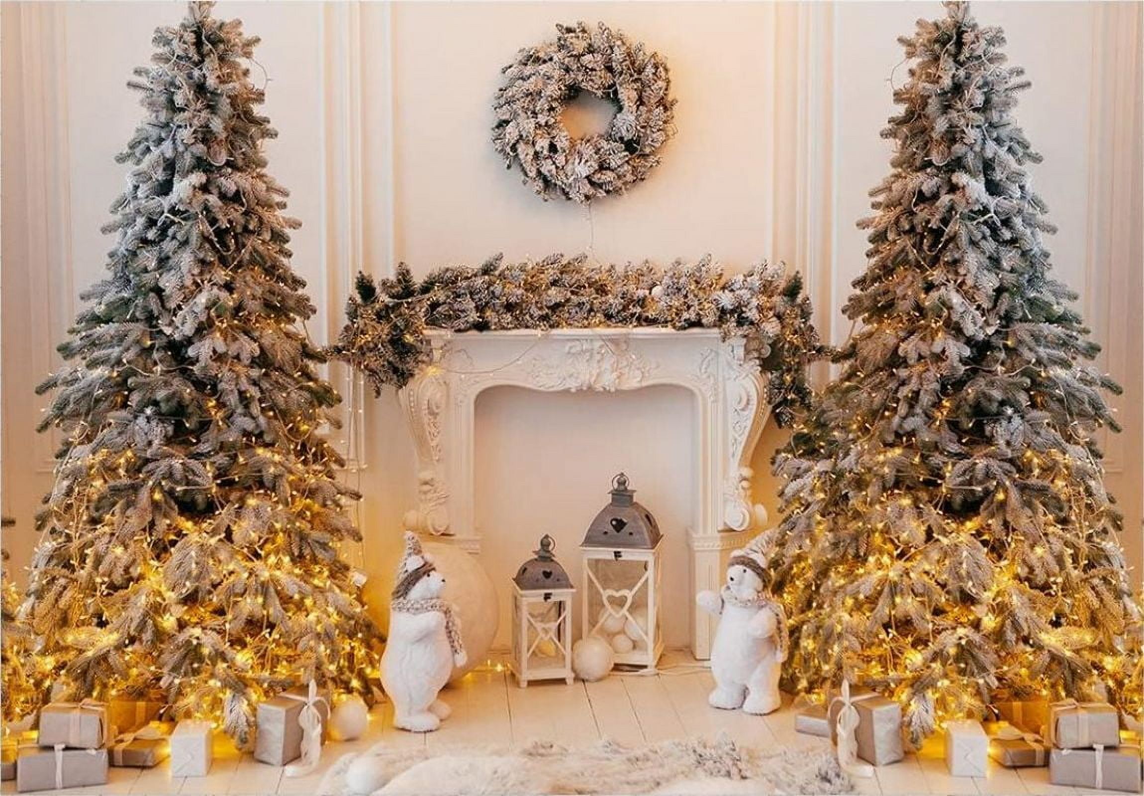 Merry Reindeer Background Baby Shower Sleigh Custom Birthday Backdrop ...