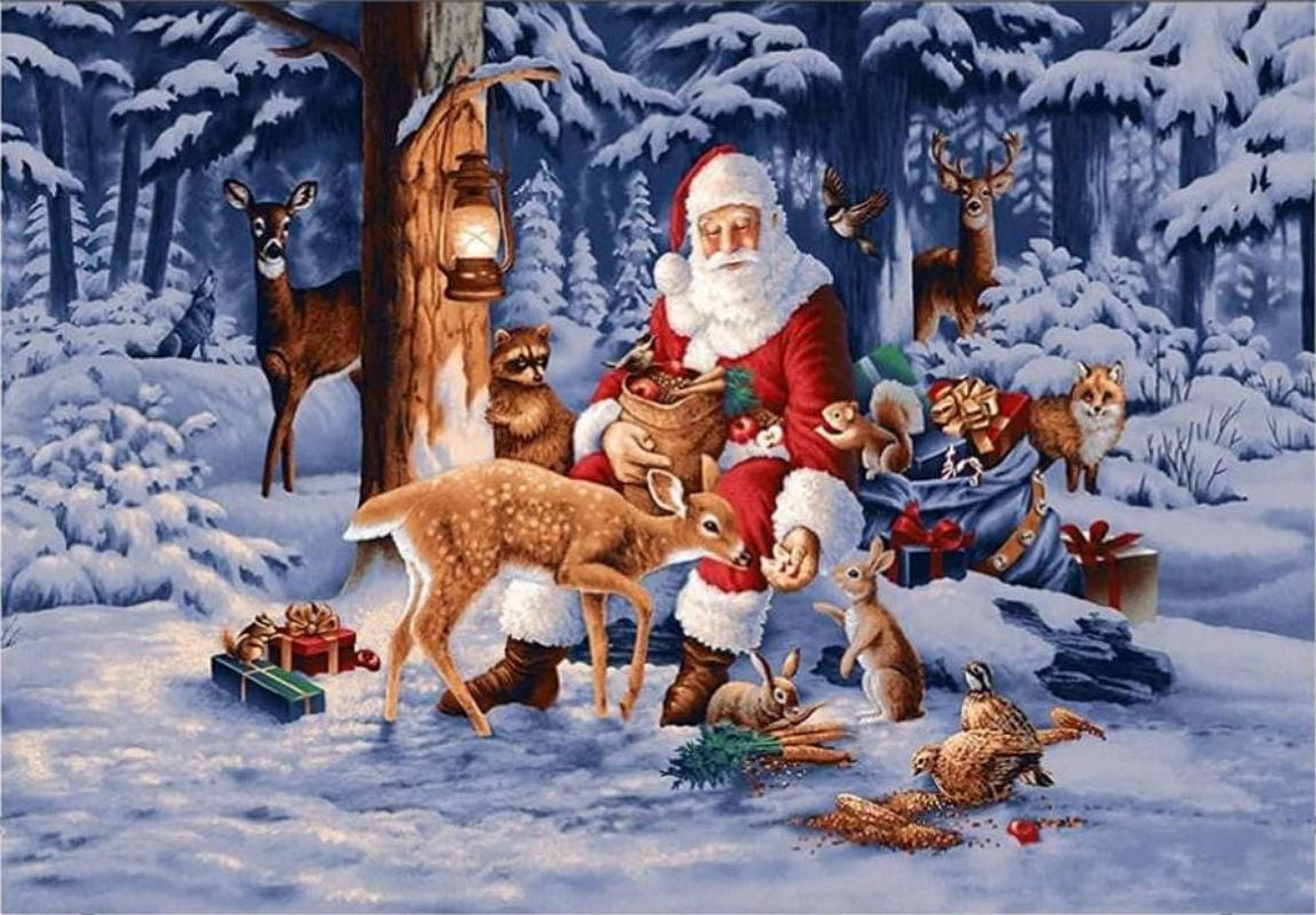 Merry Reindeer Nativity Scene Background Photo Dreamy Pure Baby Shower ...