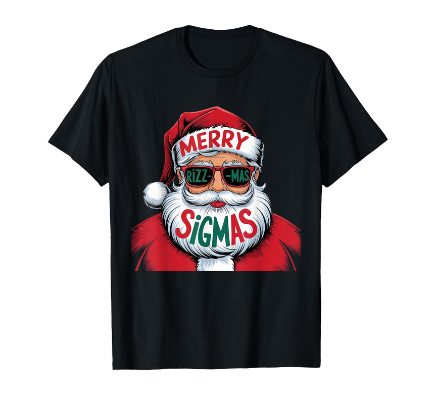 Merry Rizz Mas Sigmas- Gen Alpha Middle School Christmas T-Shirt ...