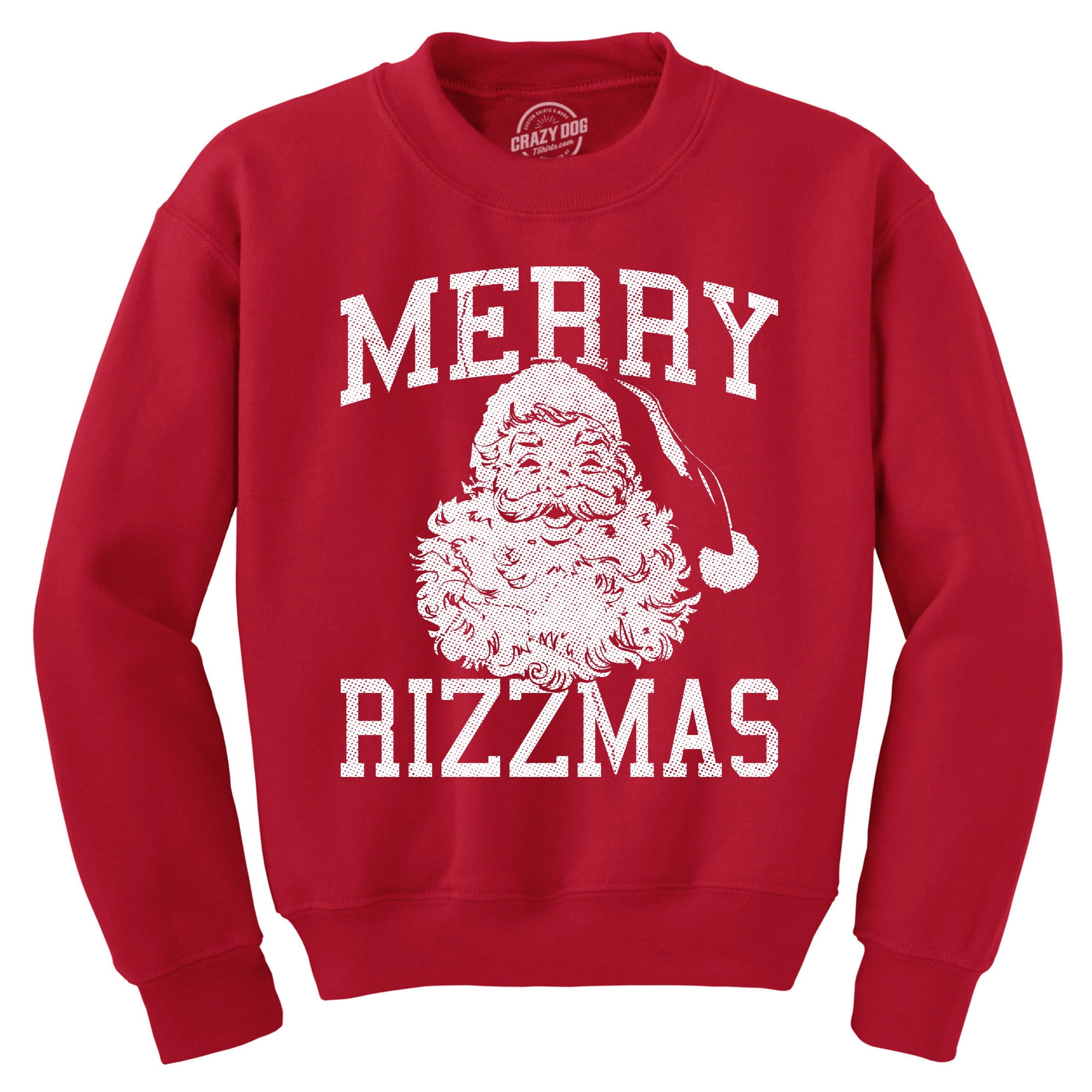 Merry Rizzmas Crewneck Sweatshirt Funny Sarcastic Christmas Santa ...