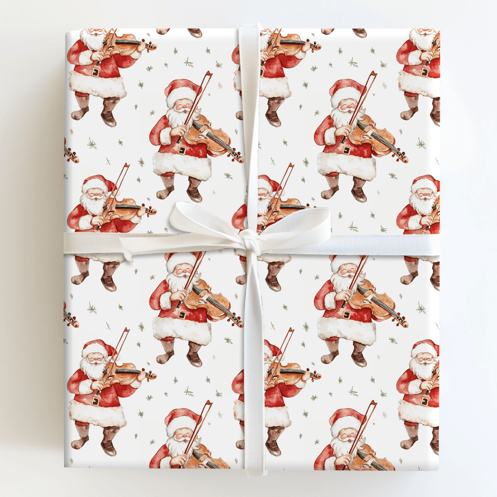 Merry Strings - Christmas Wrapping Paper Roll - Gift Wrap for Holidays ...