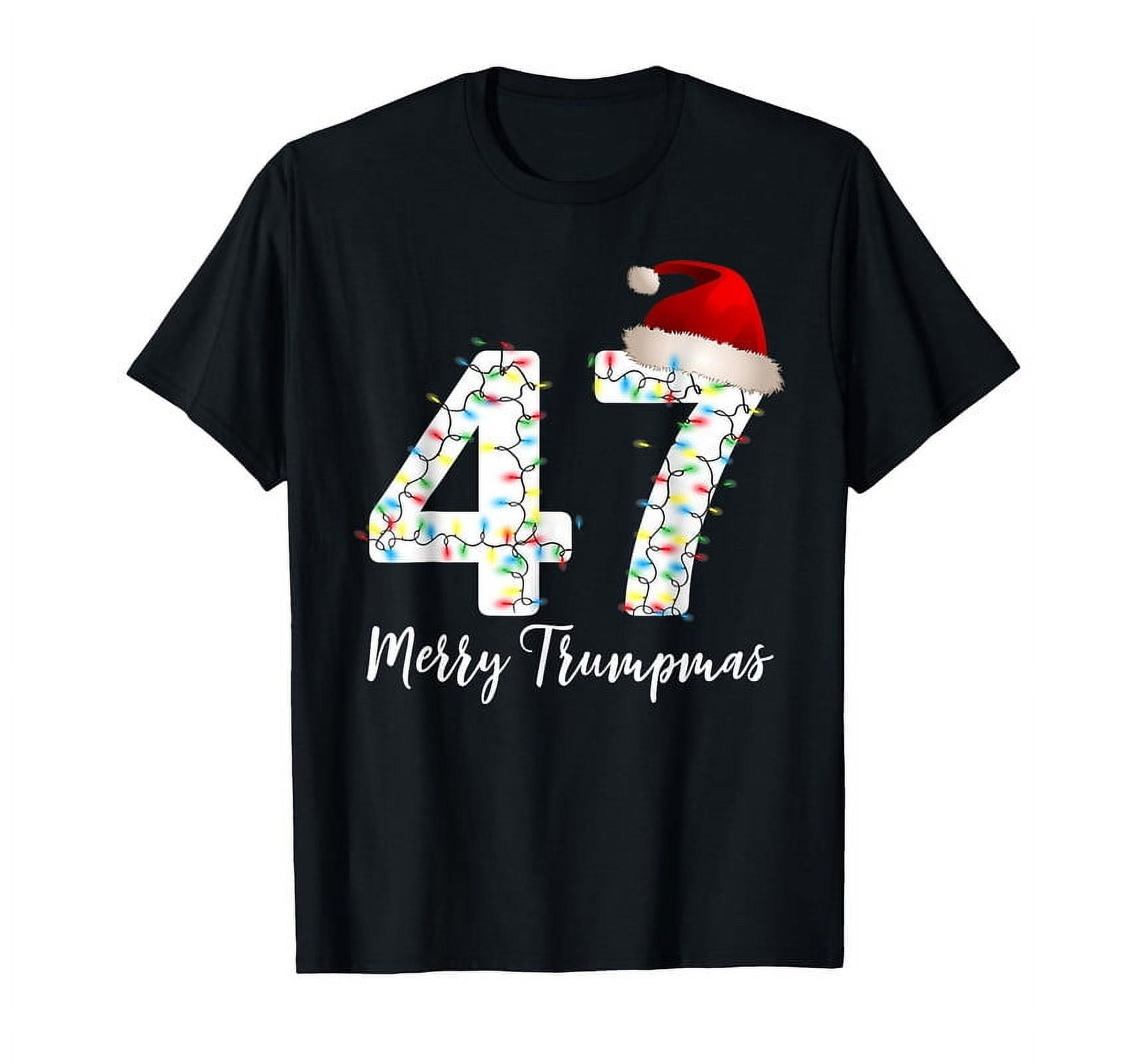 Merry Trumpmas 47 Family Matching PJ Funny Christmas Trump T-Shirt ...