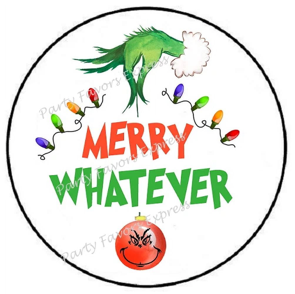 Merry Whatever Christmas Villain Stickers Party Favors Phone Decal ...