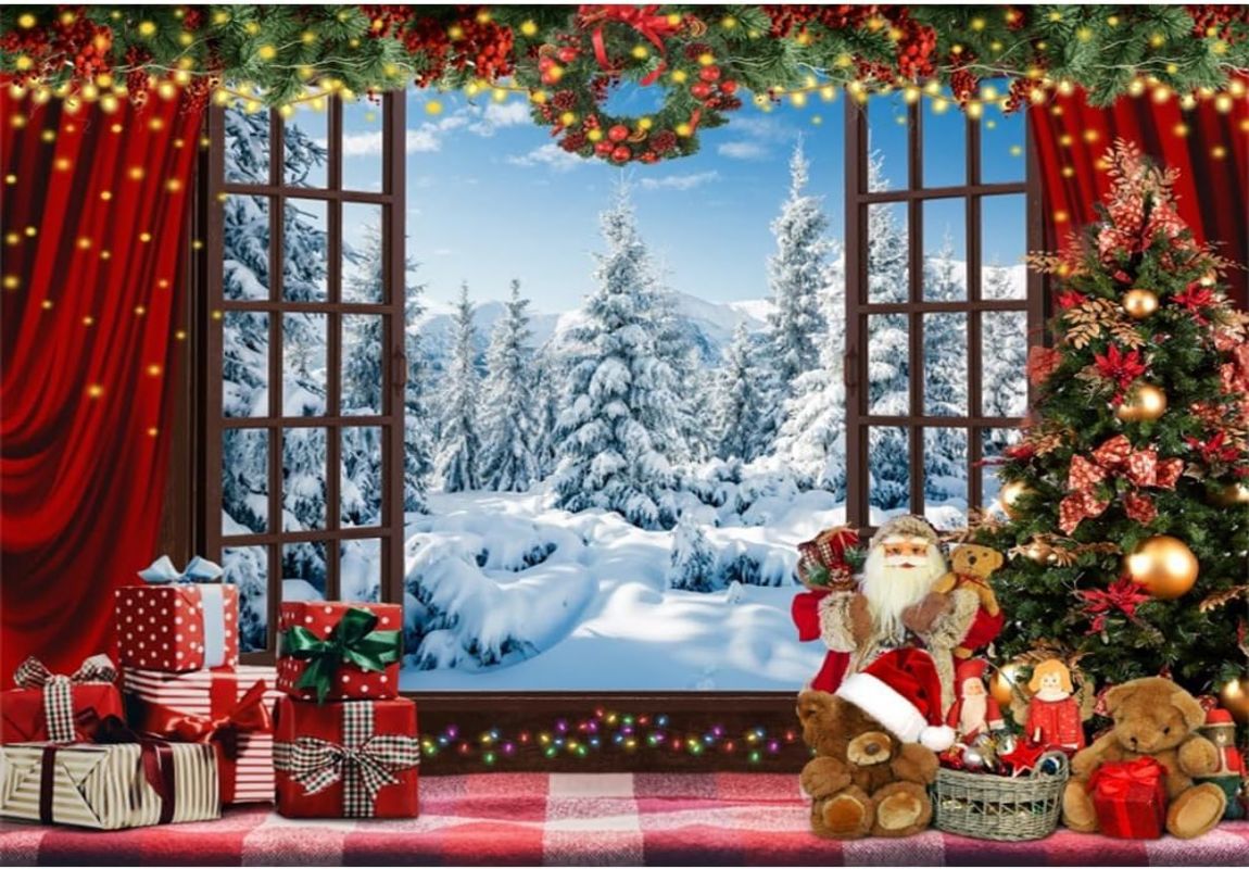 Merry Winter Baby Shower Jesus Background Photo Nativity Scene Custom ...