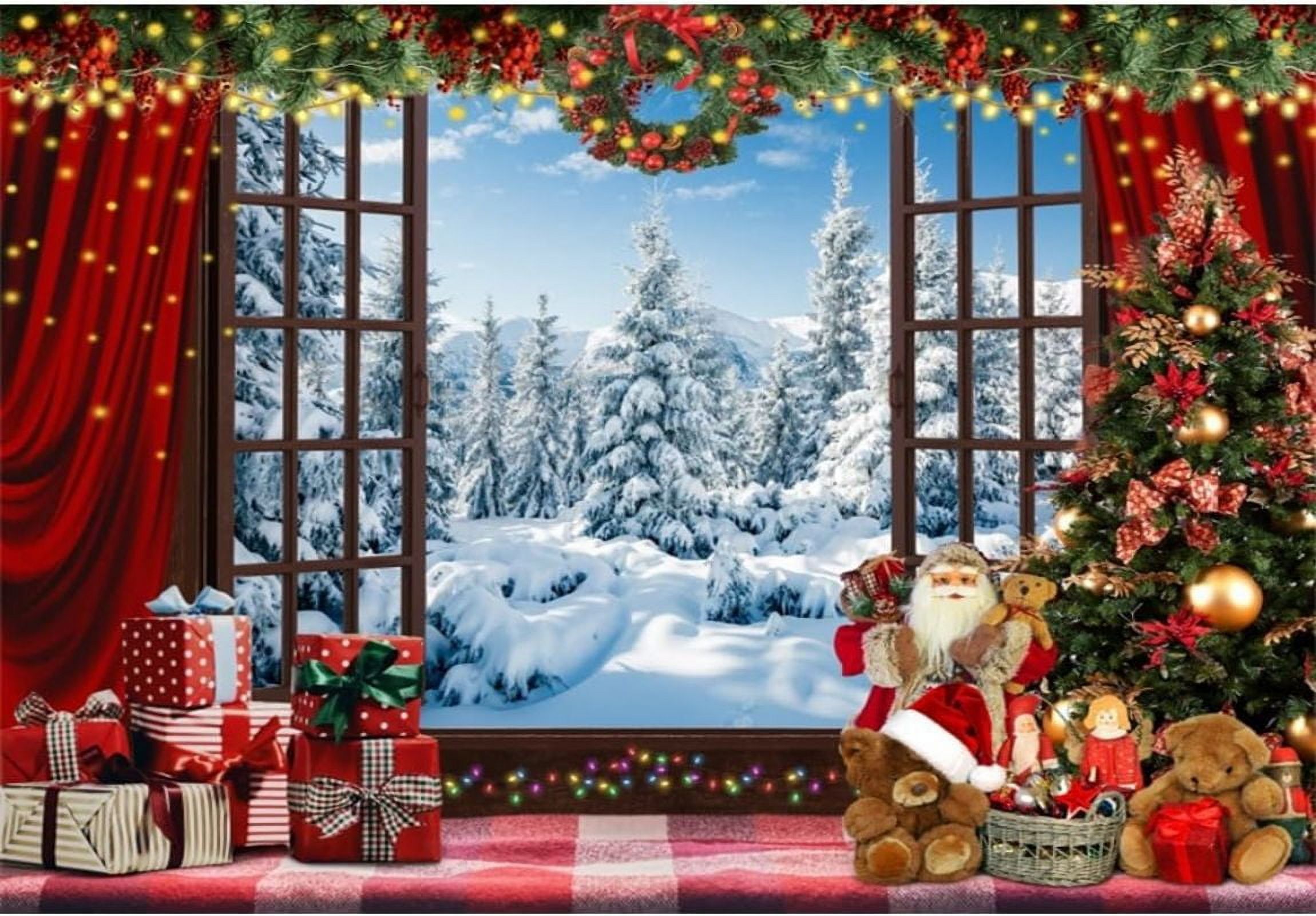 Merry Winter Baby Shower Jesus Background Photo Nativity Scene Custom ...