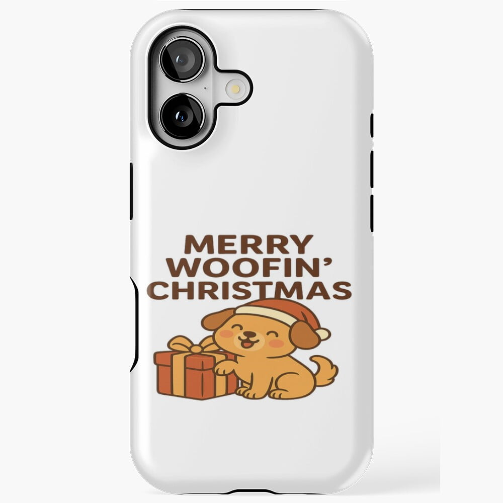 Merry Woofin Christmas Dog Case for iPhone 11 12 13 14 15 16 17 Pro Max ...