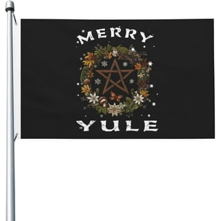 Wiccan Flag Wiccan Winter Solstice Flag With Triple Moon Decoration