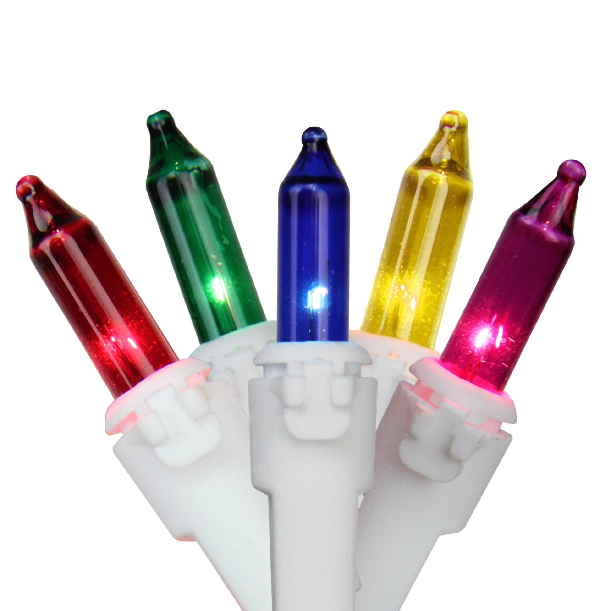 CC Christmas Decor Mini Christmas Light Set - Multi Color - 36ft White ...
