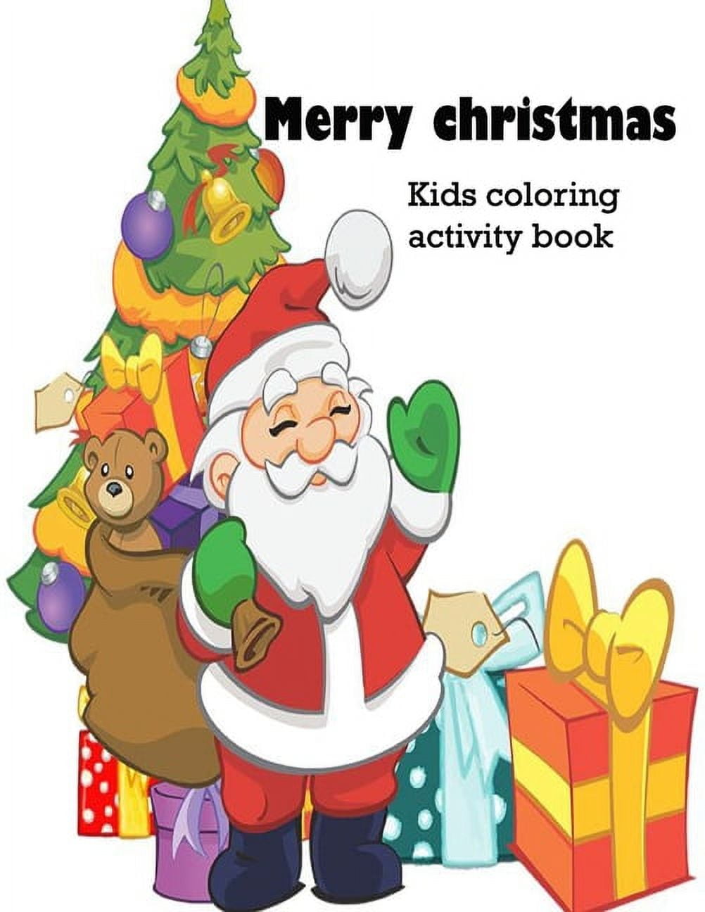 Merry christmas (Kids coloring activity book) : Merry christmas (Kids ...