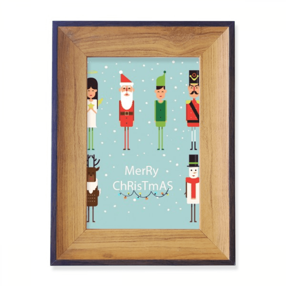 Merry mas Man Illustration Photo Frame Exhibition Display Art Desktop ...