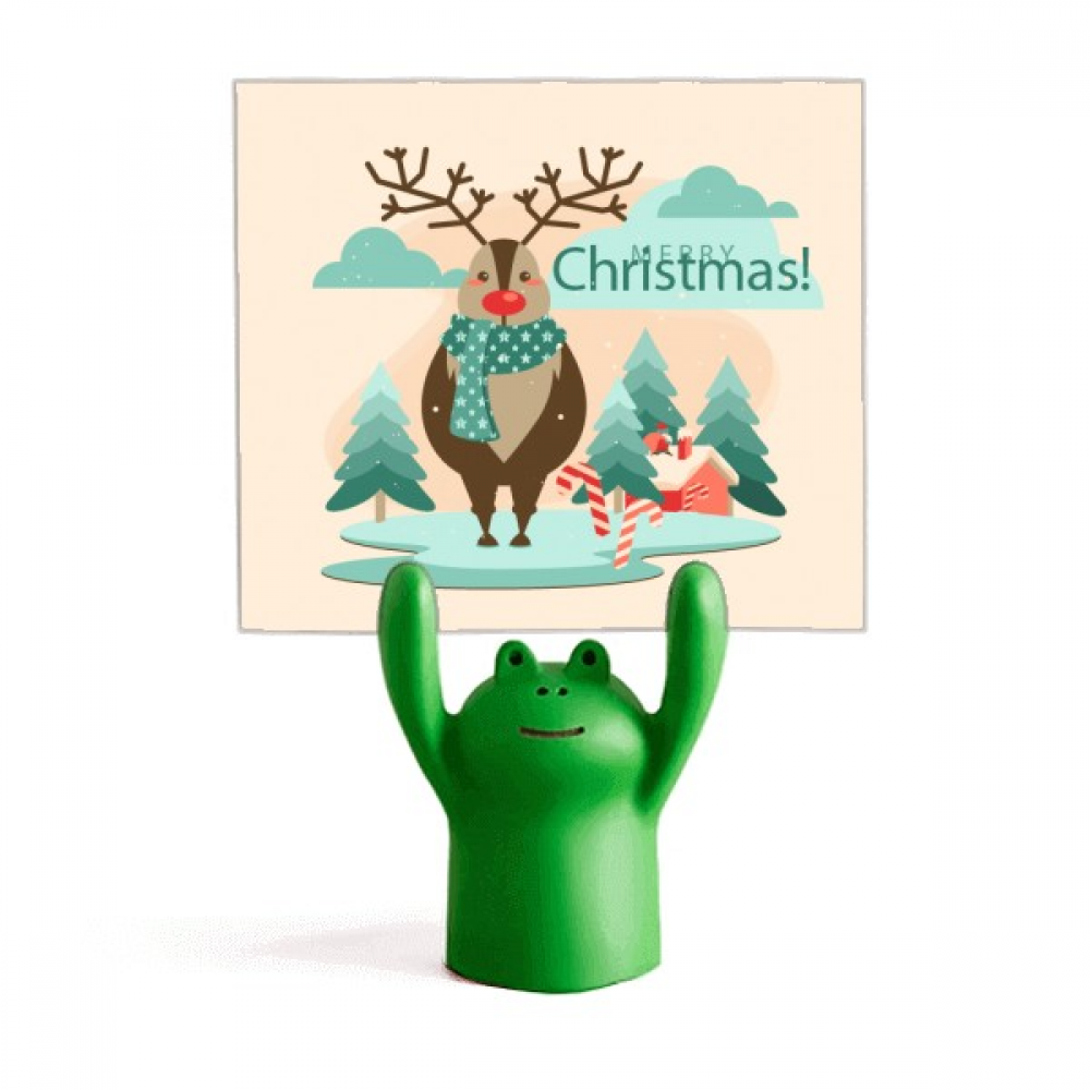 Merry mas Tree Reindeer Illustration Memo Holder Cartoon Animal Frog ...