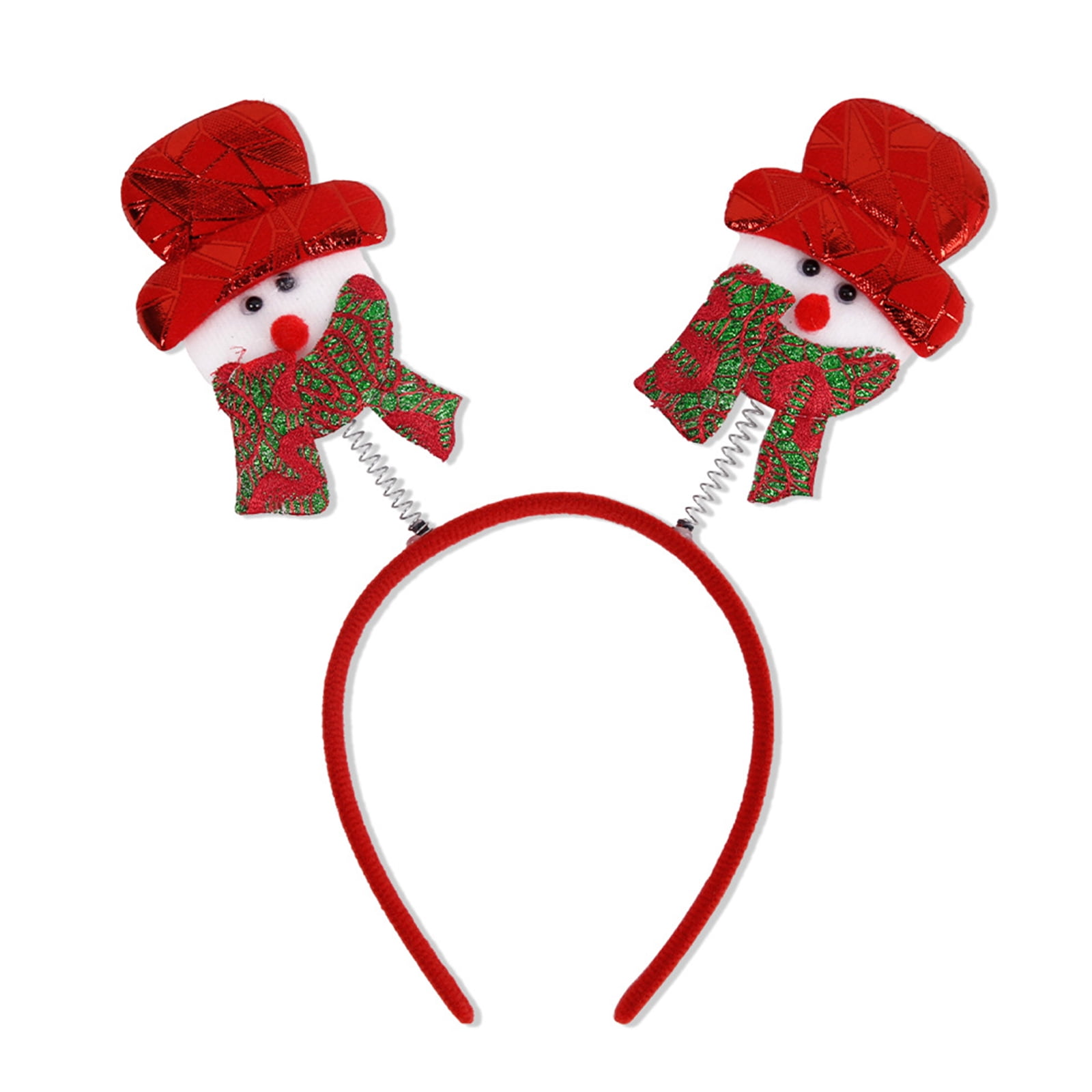 MerryChristmas Headband Red Bowknot Snowman Hairband Stage Performances ...