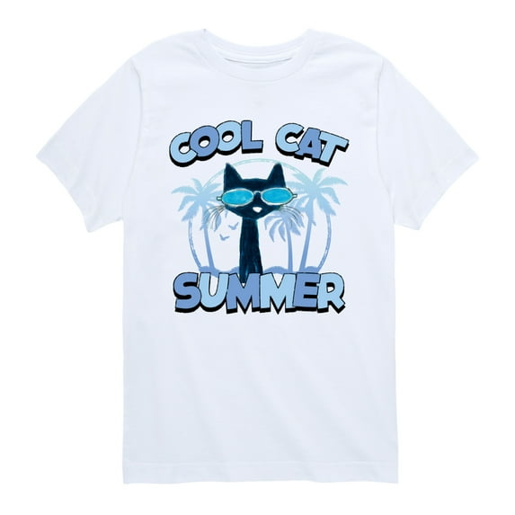 MerryMakers - Cool Cat Summer Ptc - Youth Boys Short Sleeve Graphic T ...