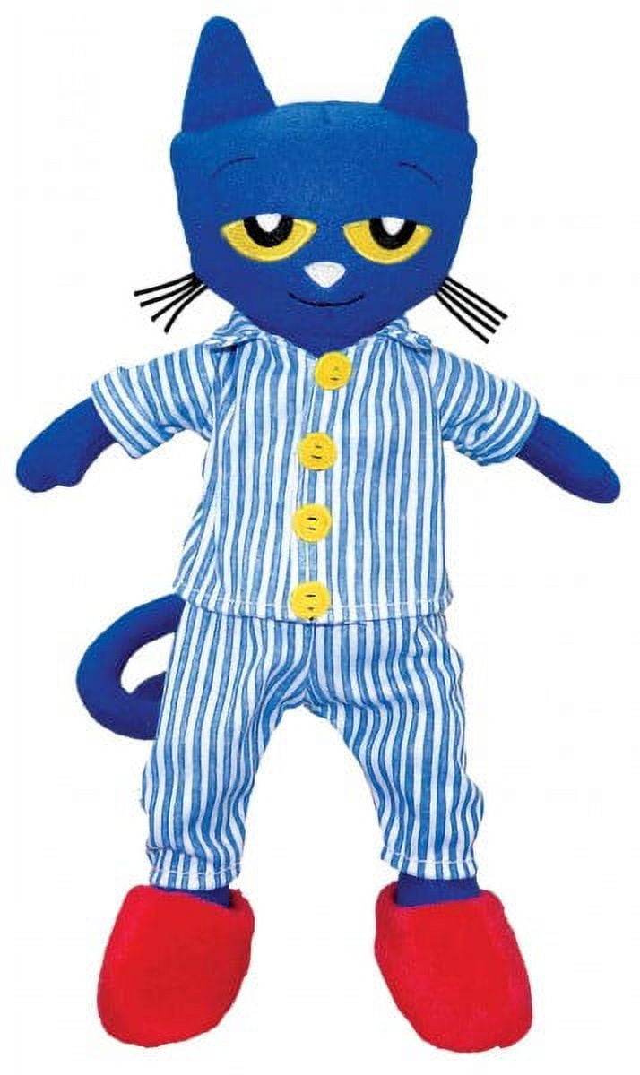 MerryMakers Pete the Cat Bedtime Blues Soft Plush Blue Cat Stuffed ...