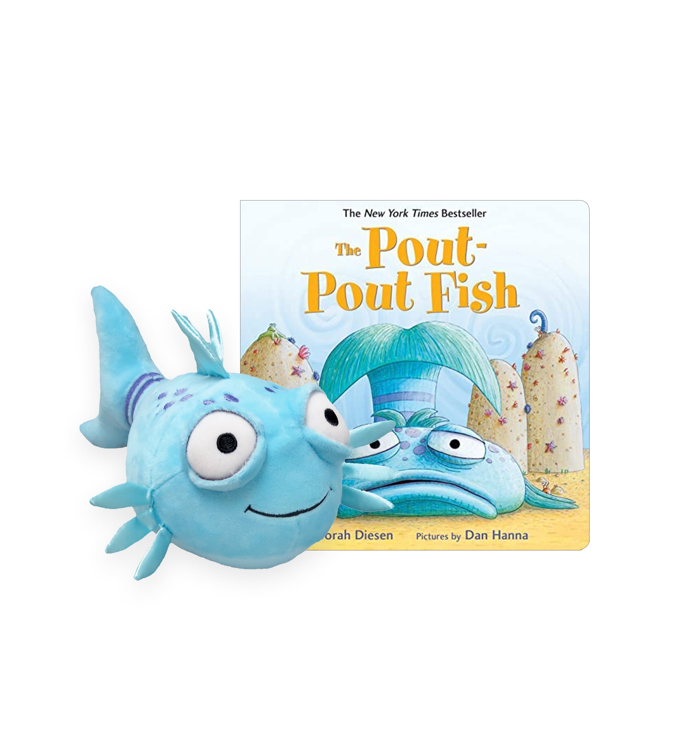 MerryMakers Pout-Pout Fish Soft Plush Blue Fish Toy with Book - Walmart.com