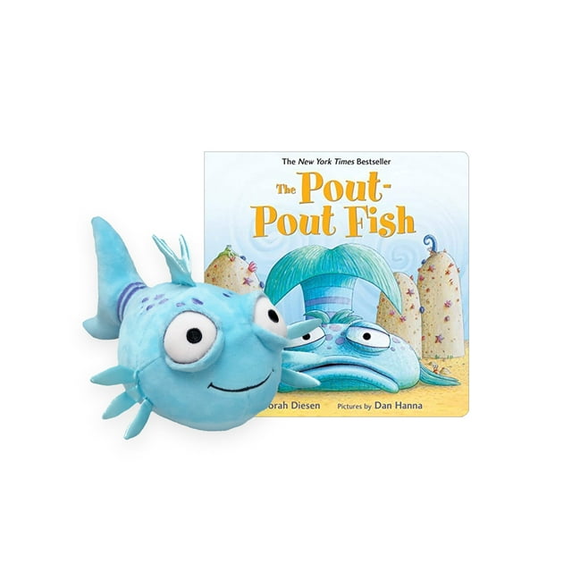 MerryMakers Pout-Pout Fish Soft Plush Blue Fish Toy with Book - Walmart.com