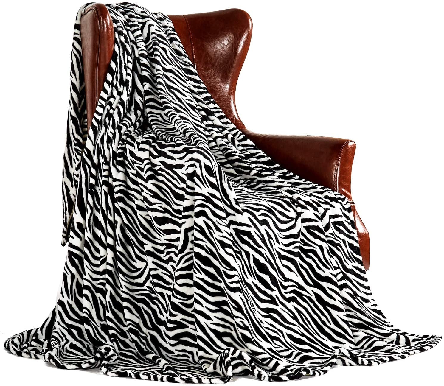Merrylife Throw Blanket Decorative Home Couch Outdoor Travel Use Zebra ...