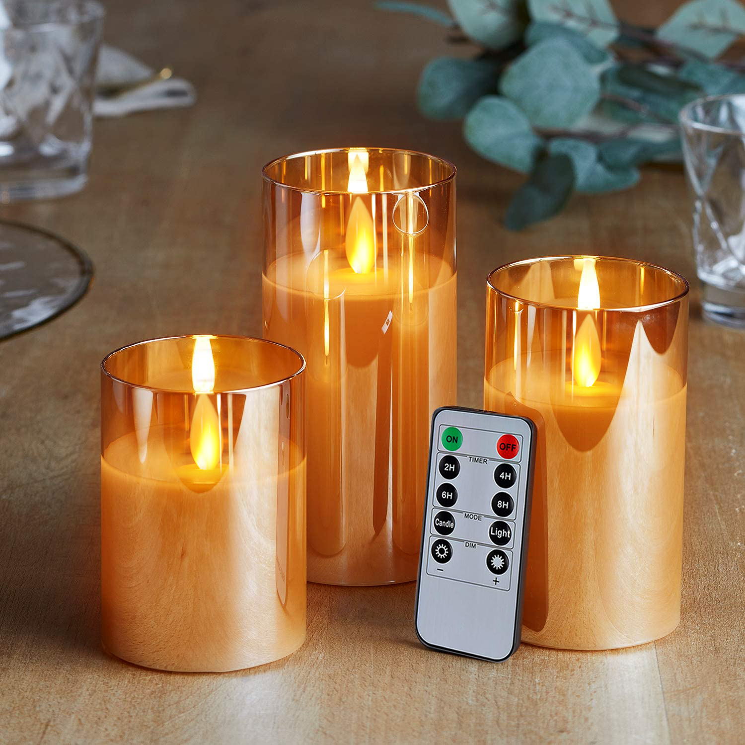 Flameless Candles Led Battery Operated - with Remote Control Timer ...