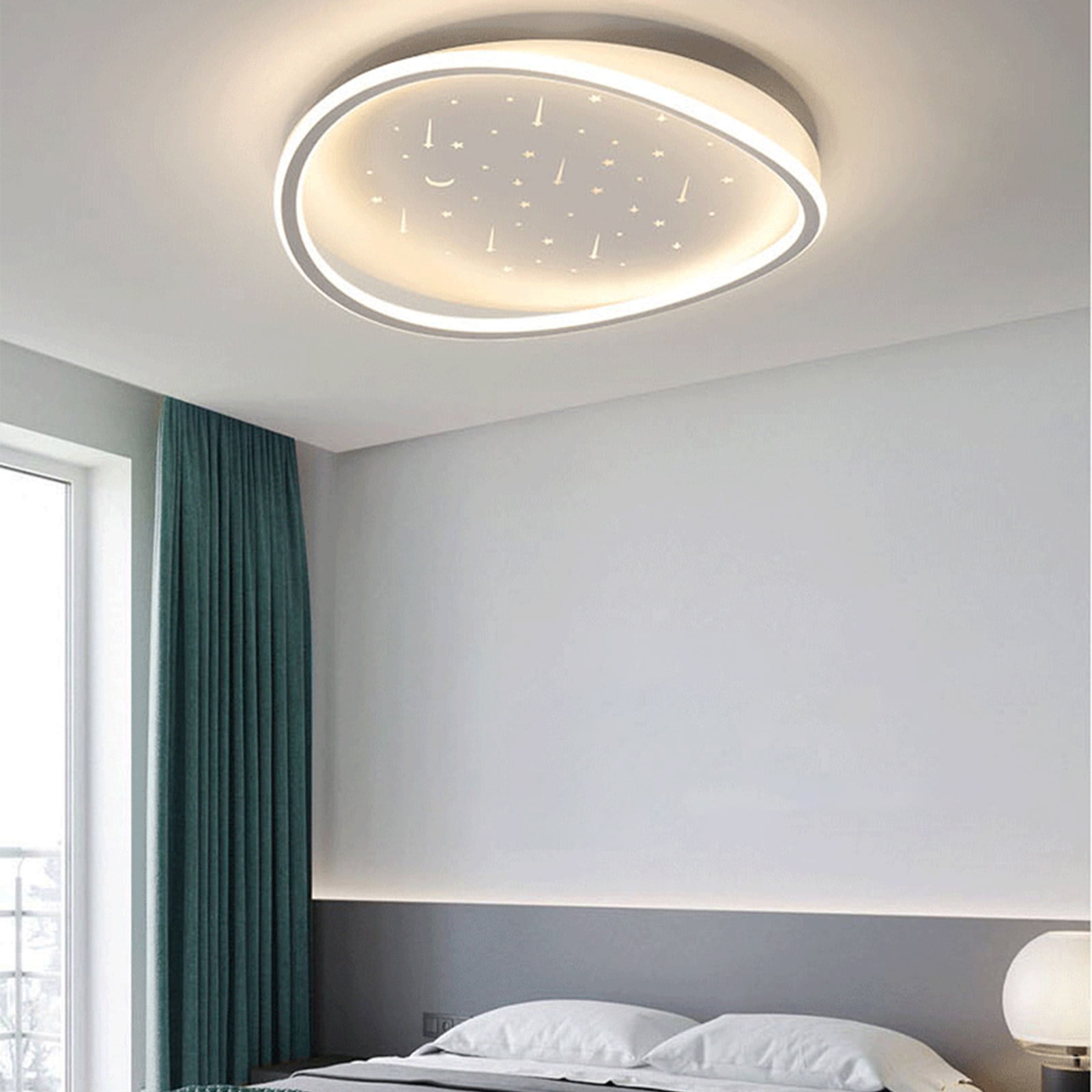 Merryso Modern Round LED Ceiling Light, 3 Color Temperature Flush Mount ...