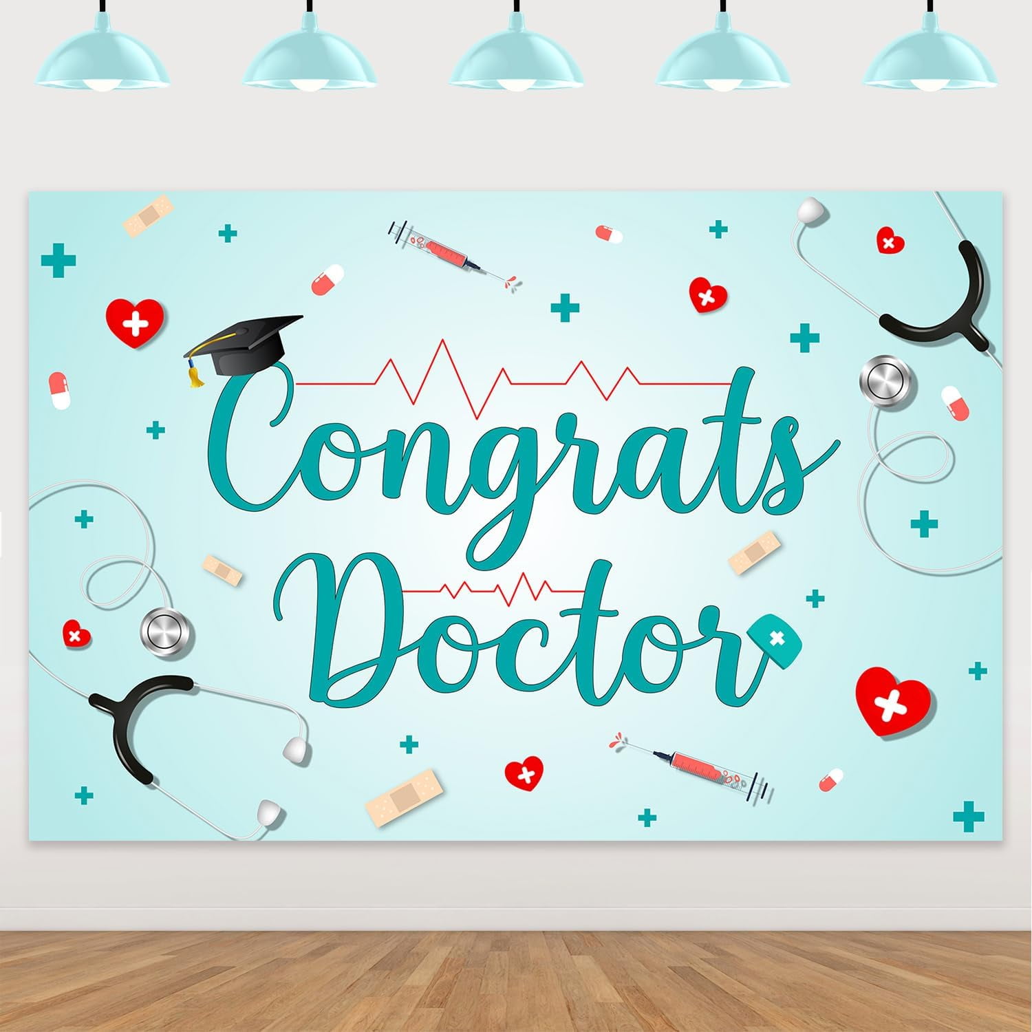 Merrystorm Congrats Doctor Backdrop Banner, 2025 Doctor Graduation ...