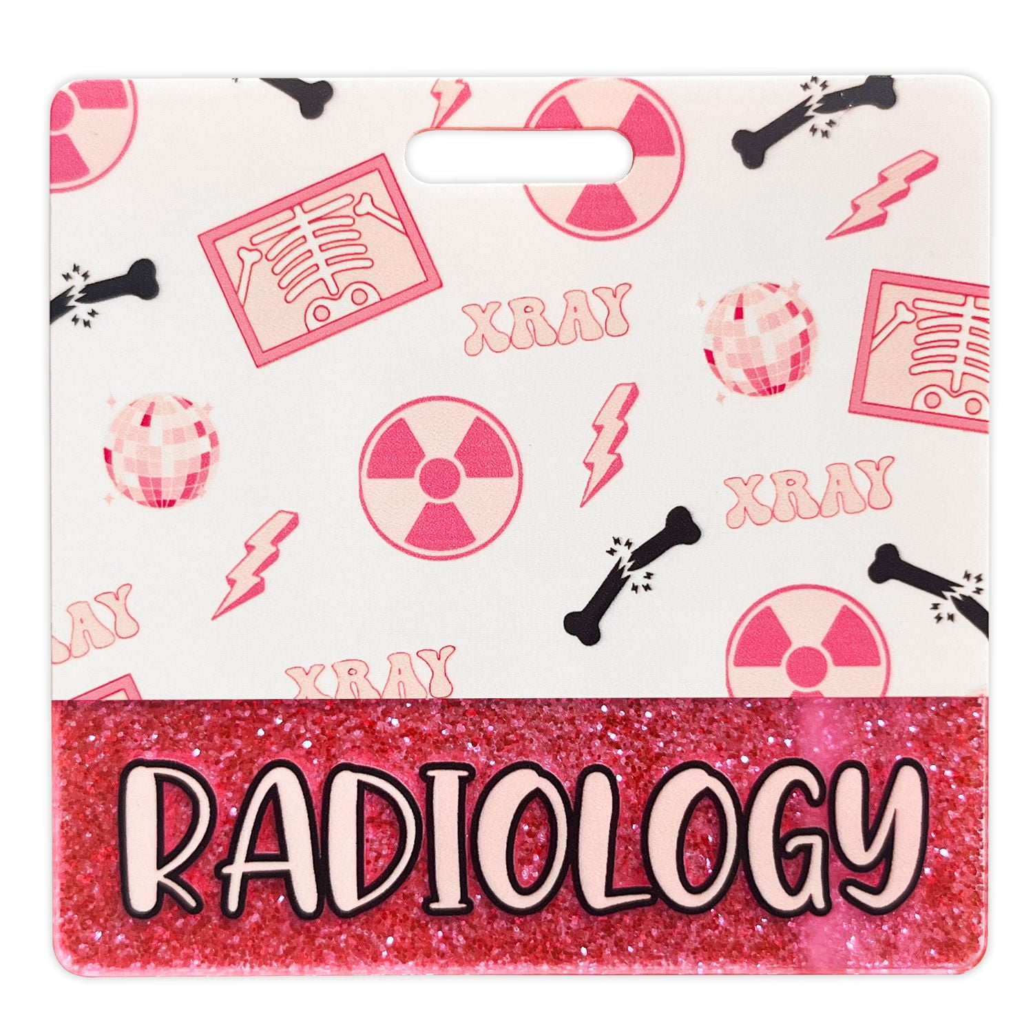 Merrystorm Groovy X-ray Radiology Badge Buddy Card Holder Pink ...