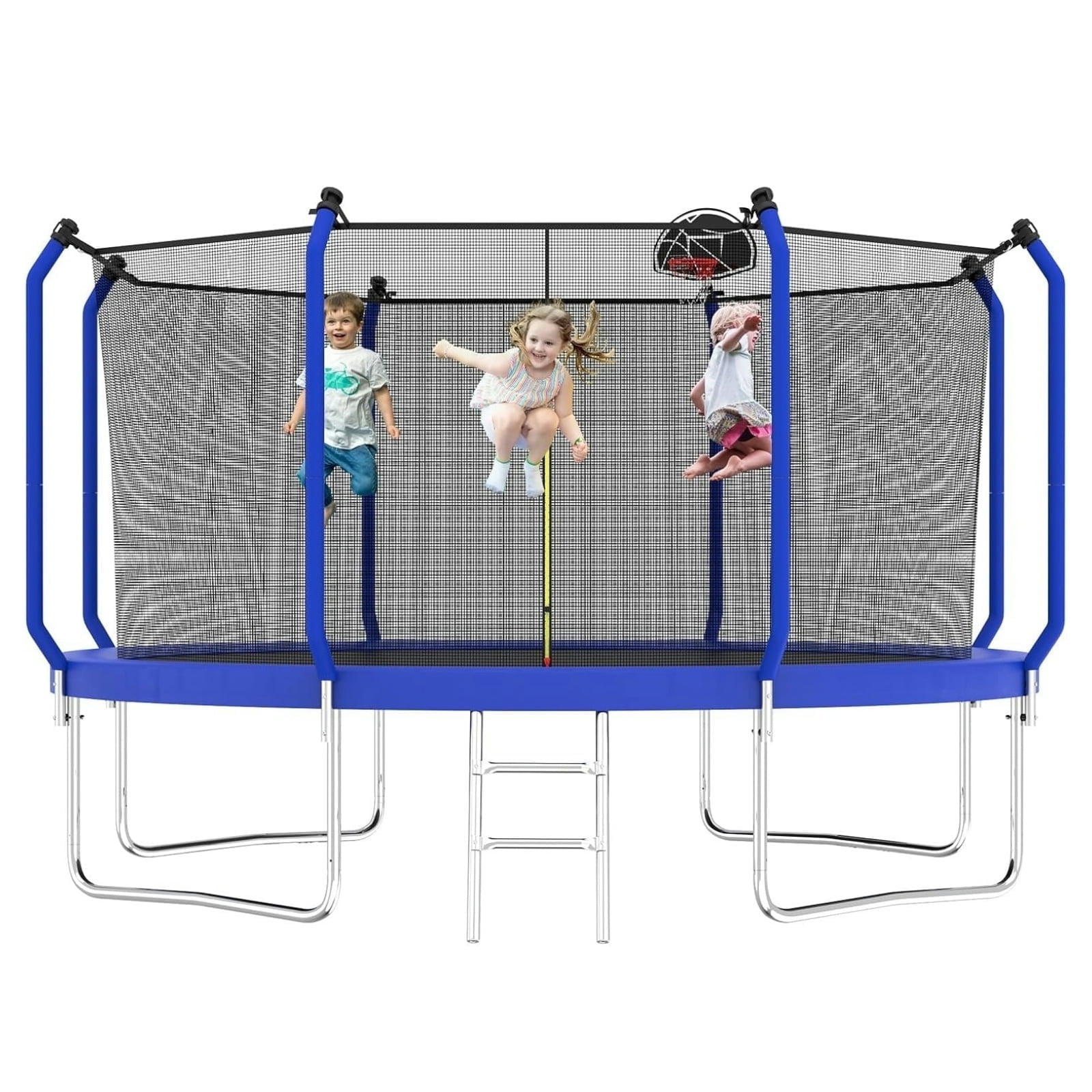 Mersco 12ft Trampoline for Kids Adults Upgraded 1320Lbs Trampoline ...