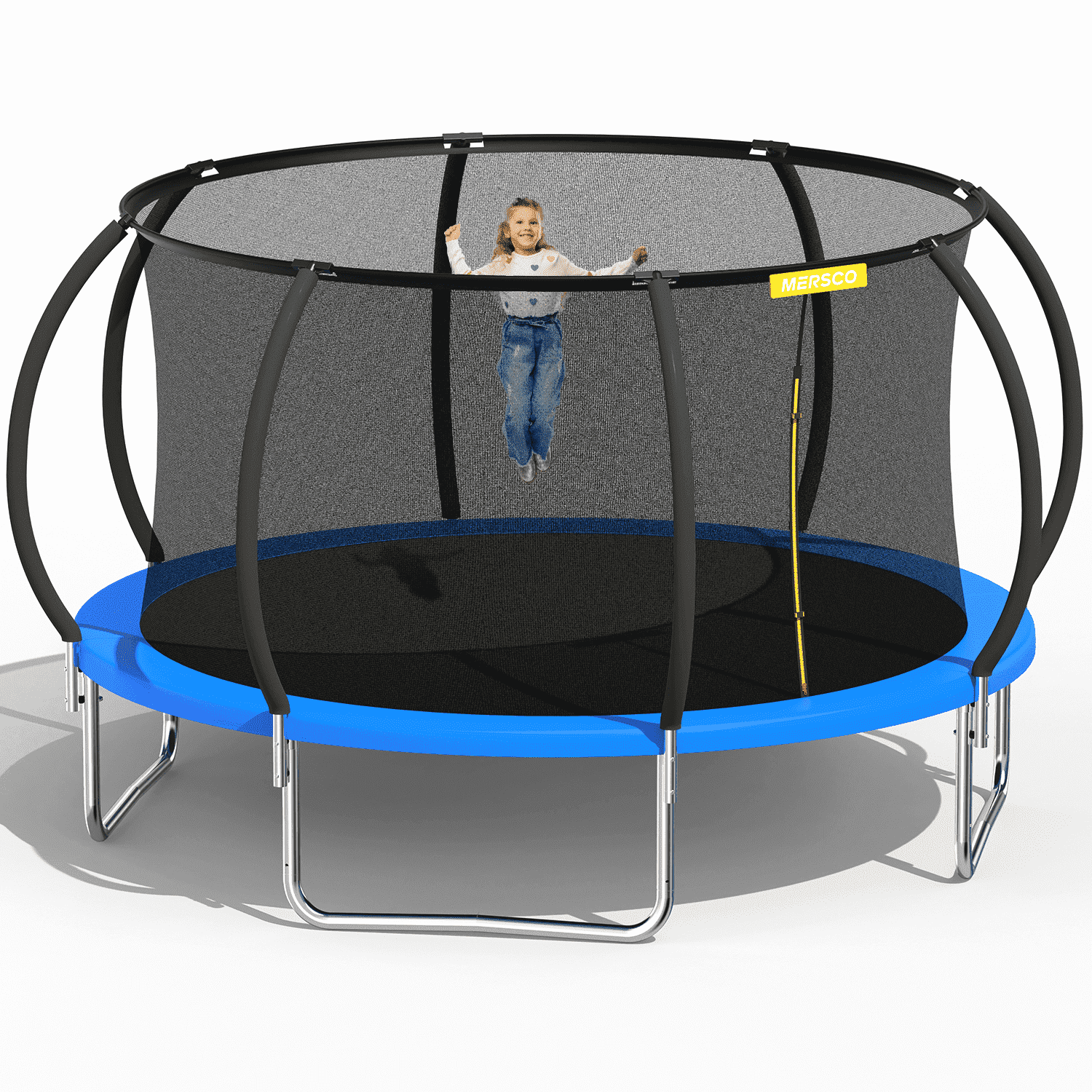 Mersco 14ft Trampoline for Kids and Adults,Pumpkin Outdoor Trampoline ...