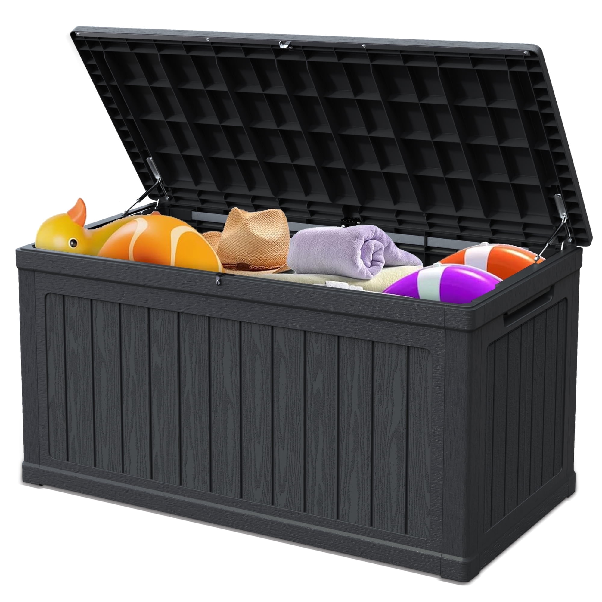 Cirui 230 Gallon Outdoor Storage Box with Lockable Lid, Extra Large ...