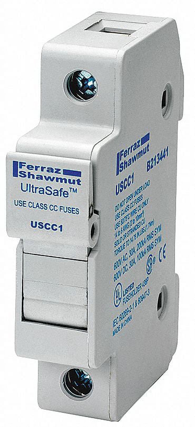 Mersen Fuse Block,0 to 30A,Class CC,1 Pole USCC1 - Walmart.com