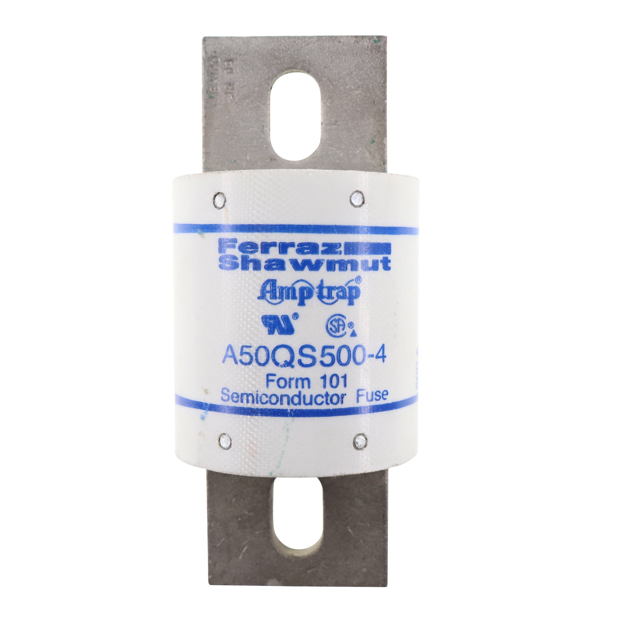 A50QS Semiconductor Protection Fuse, 500VAC/DC, 500A, 2" D x 4-15/32" L ...