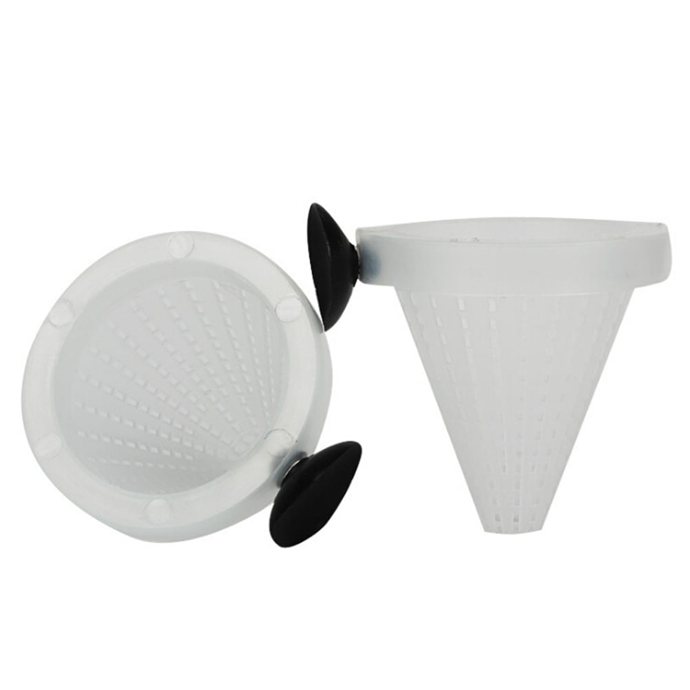 Mersess 10 Pcs Cone Bloodworm Fish Feeder Red Worm Funnel Tool Plastic ...