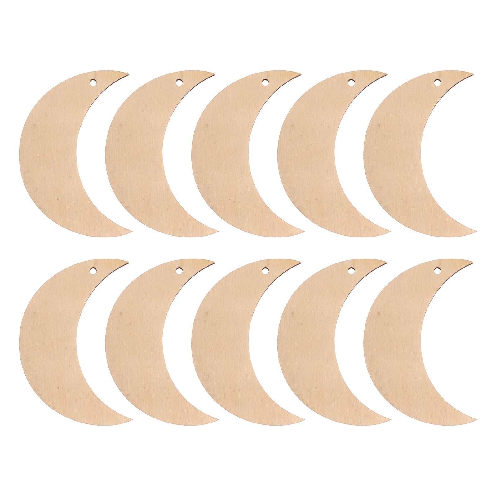 Unbranded DIY Christmas Decoration Wooden Moon Shape Ornaments Light ...