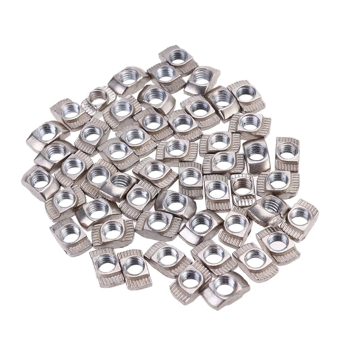 Mersess 100-Piece European T-Nut Assortment, Nickel-Plated Steel ...