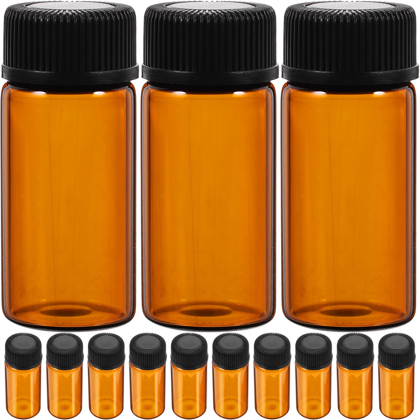 Mersess 100pcs Bottles with Orifice Essential Oil Bottles Vial Bottles ...