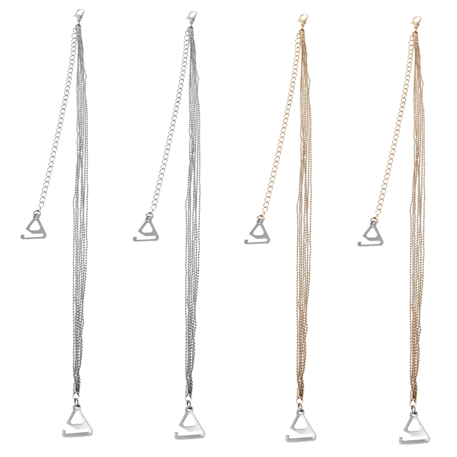 LOLIPPYY Alloy Pearl Bra Straps Gold 2 Pairs 18.08X0.71X0.12In ...