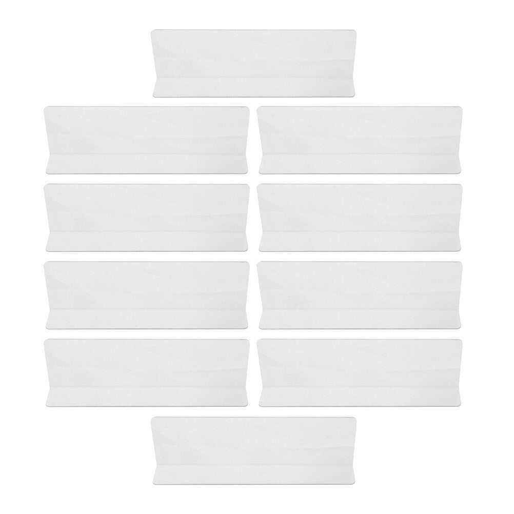 Mersess 20-Pack Transparent Plastic Shelf Dividers, Organizers for Closets, Commodity Separators ...