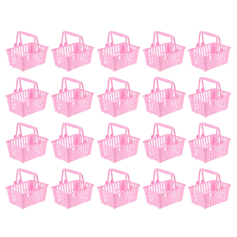 Mersess 20-Pack Small Shopping Baskets with Handles, Grocery and ...