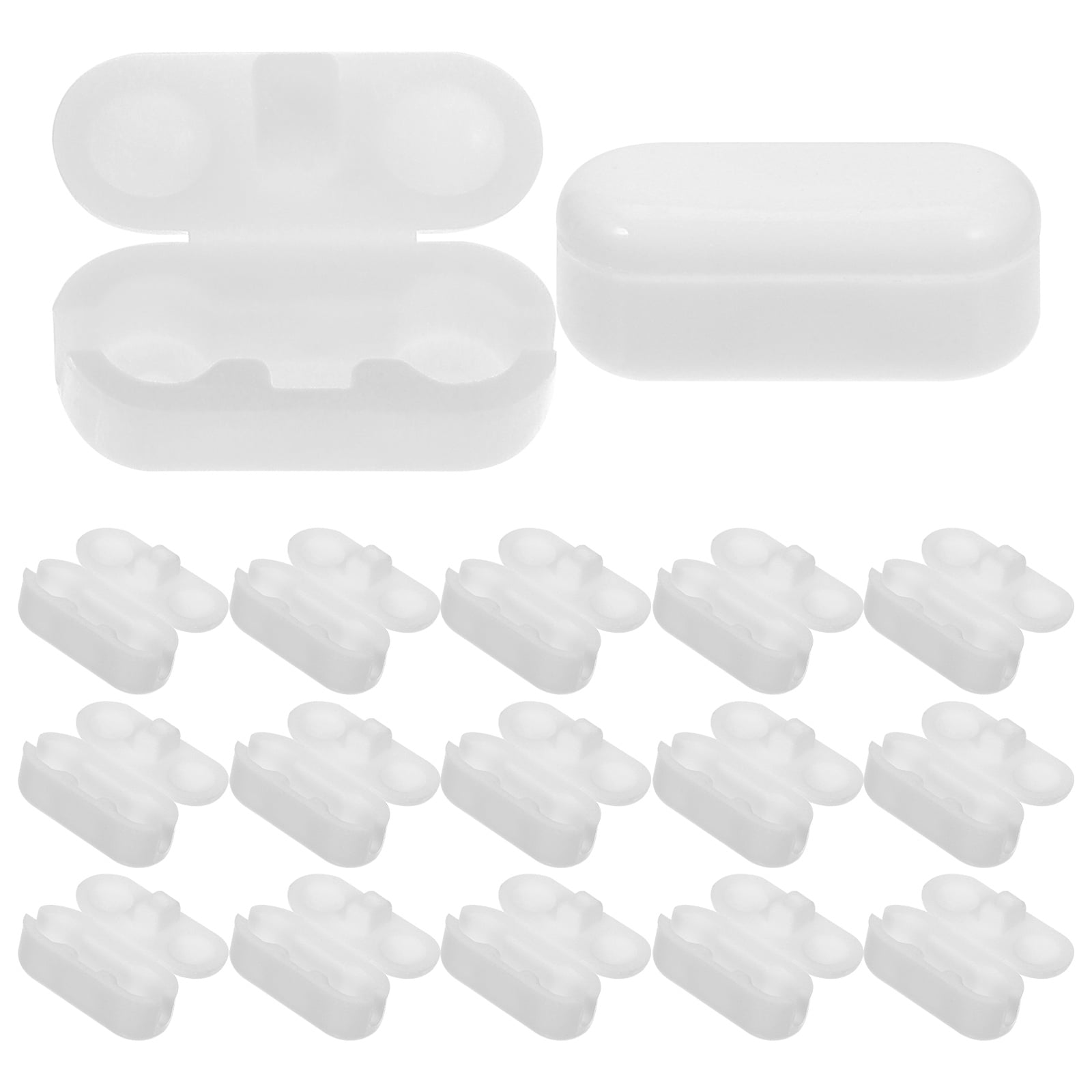 Mersess 20pcs White Chain Connector Replacement Roman Vertical Beaded ...