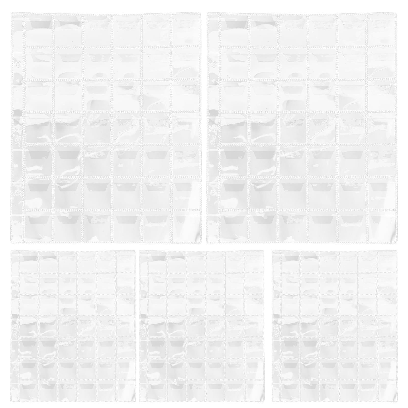 Mersess 5 Sheets , Clear Pockets Supplies Pages, Transparent Binder ...
