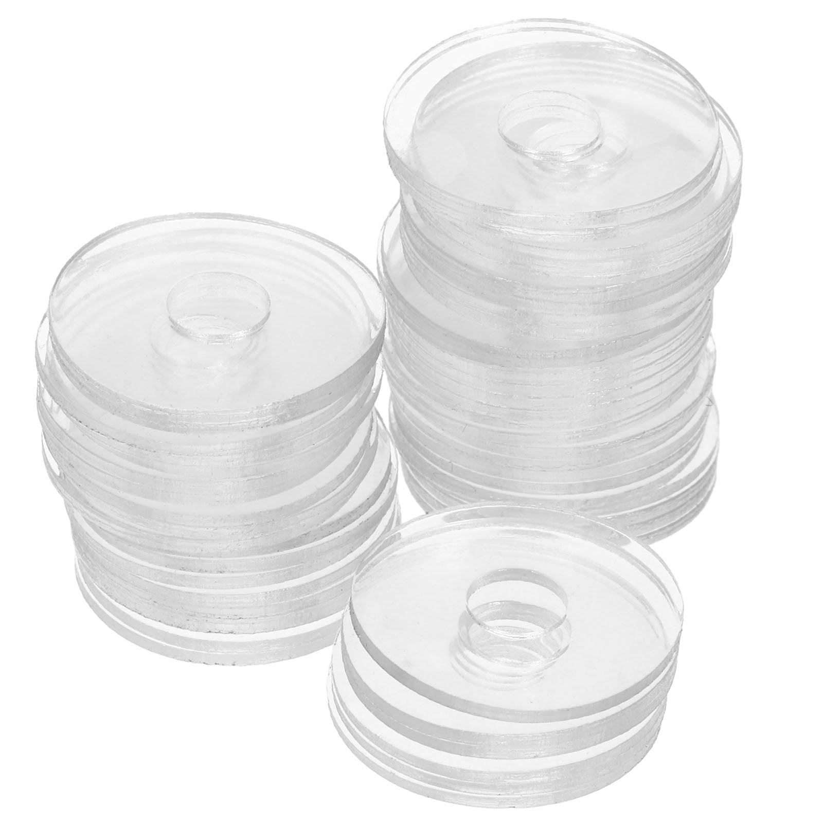 Mersess 50 Pieces Round Flat Vinyl Washers Set, Small Screw Gasket ...