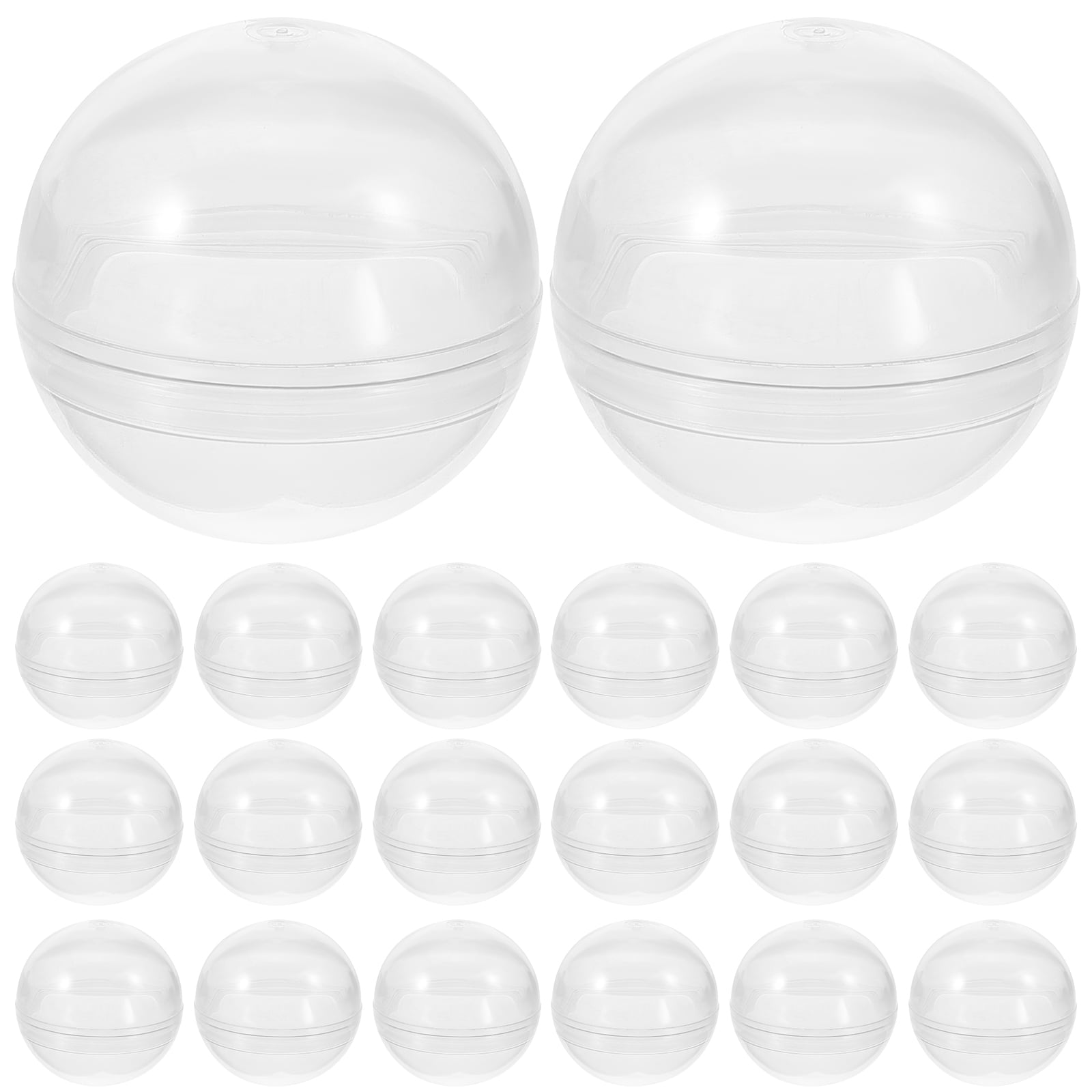 Mersess 50pcs Transparent Fillable Ball Vending Machine Capsules DIY ...