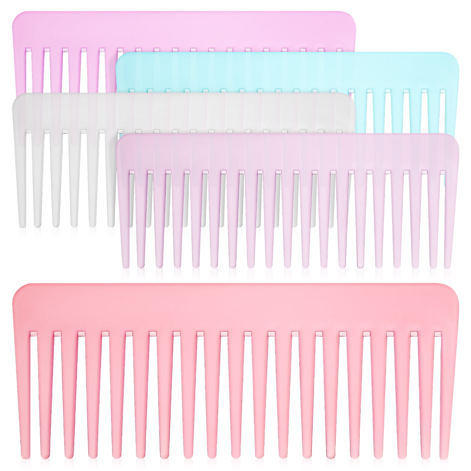 LOLIPPYY Detangler Combs Plastic 5Pcs 6.09X2.40X0.08In - Walmart.com