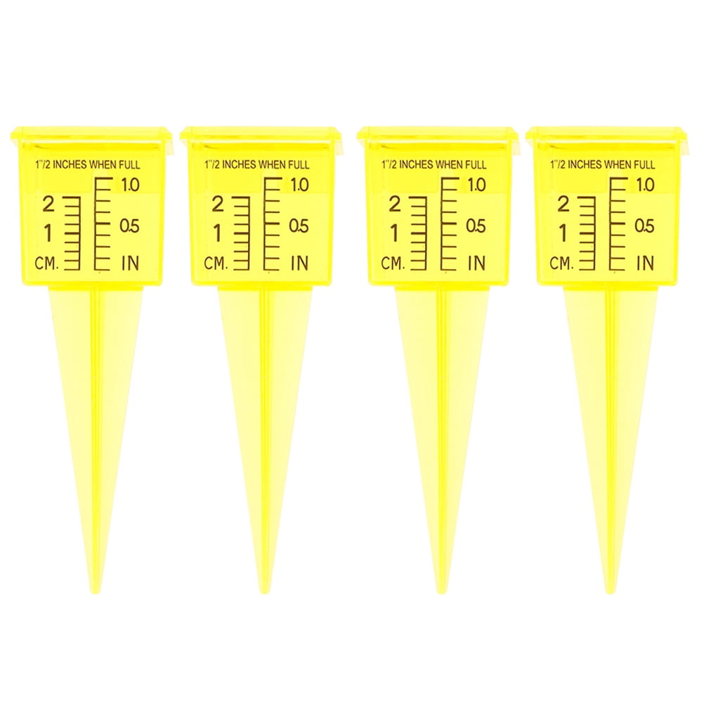 Mersess Set of 5 Plastic Rain Gauges for Measuring Rainfall - Accurate ...
